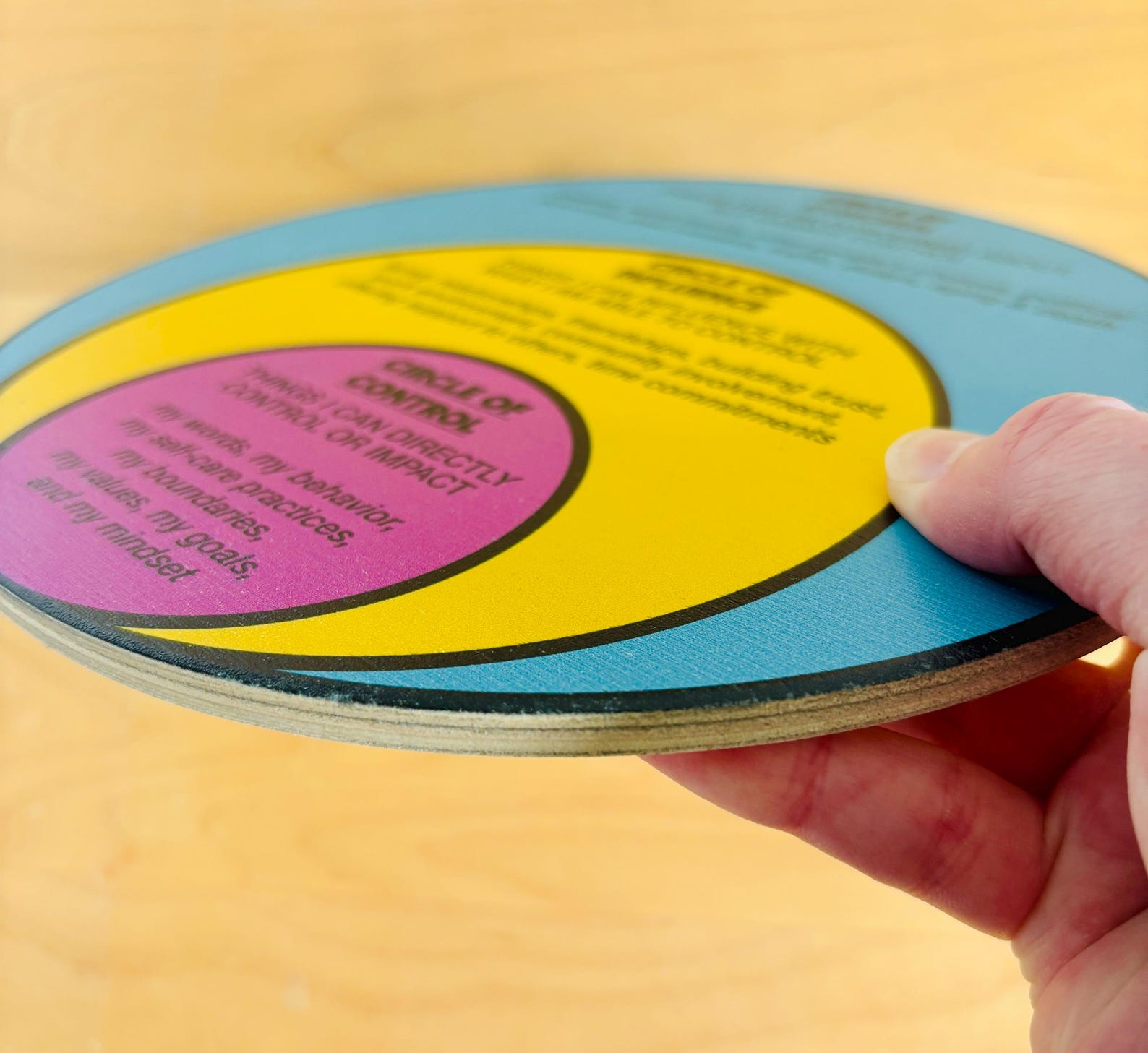 LOCUS OF CONTROL Wheel | Lightweight Wood | Circle of Influence ...