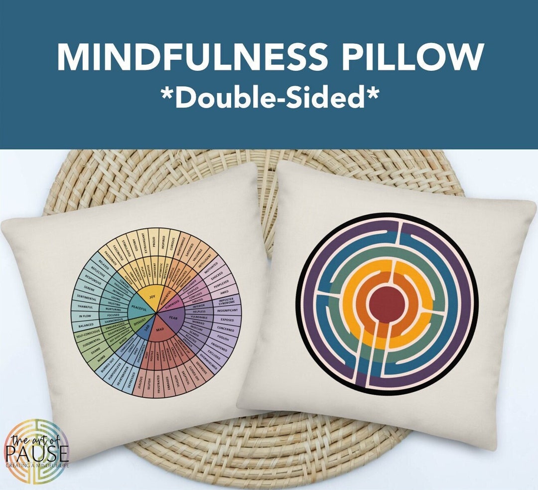 EMOTION WHEEL PILLOW | Feelings Circle | Rainbow Labyrinth ...