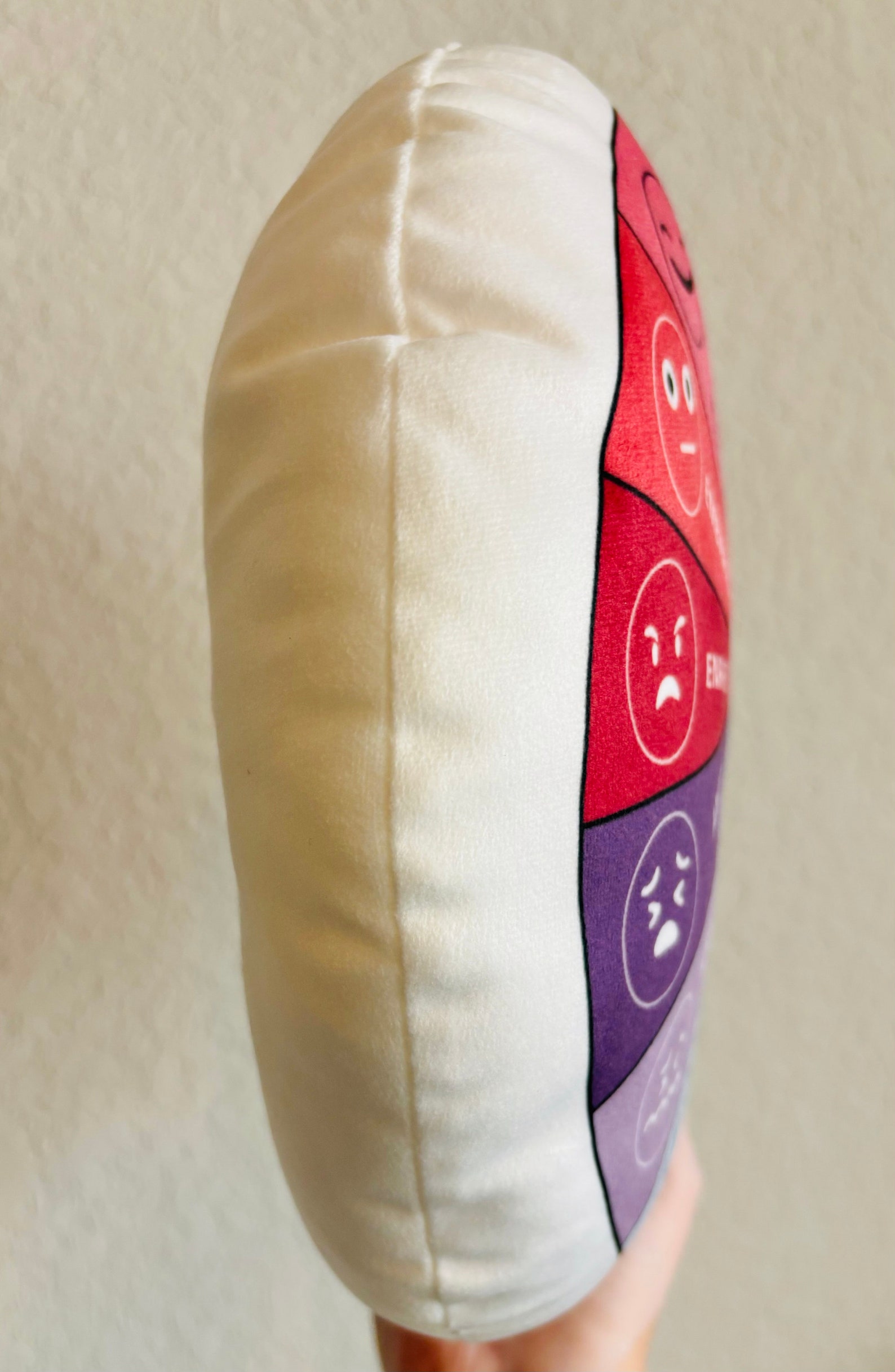 ROUND EMOTION PILLOW | Kid Feelings Wheel | Therapist | School ...