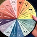 HANDHELD EMOTION WHEEL Lightweight Wood Feelings Circle Mindfulness ...