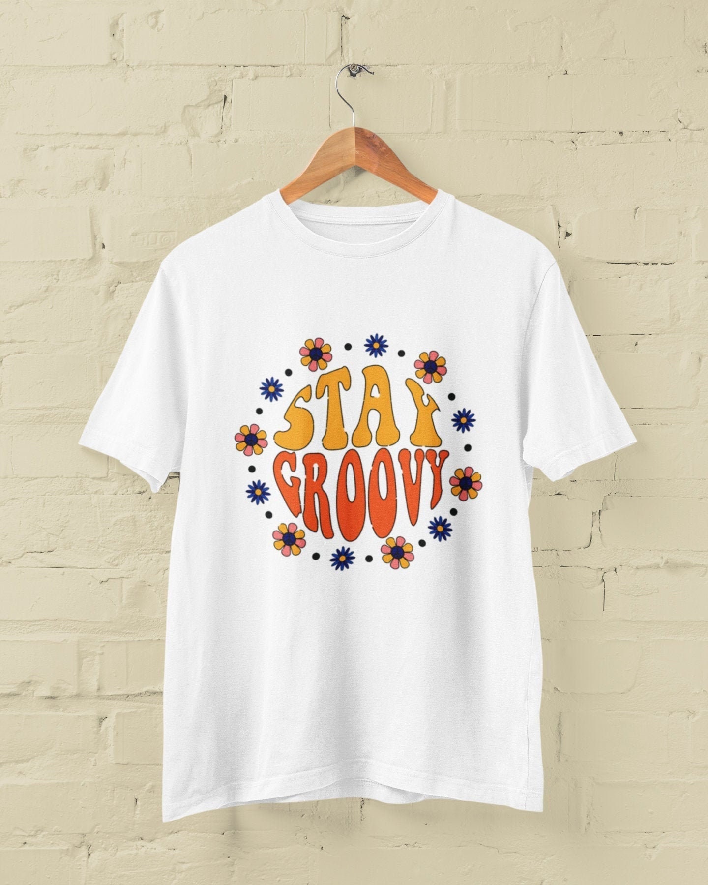Stay Groovy Retro Graphic T Shirt Retro Boho Hippie Vintage Etsy