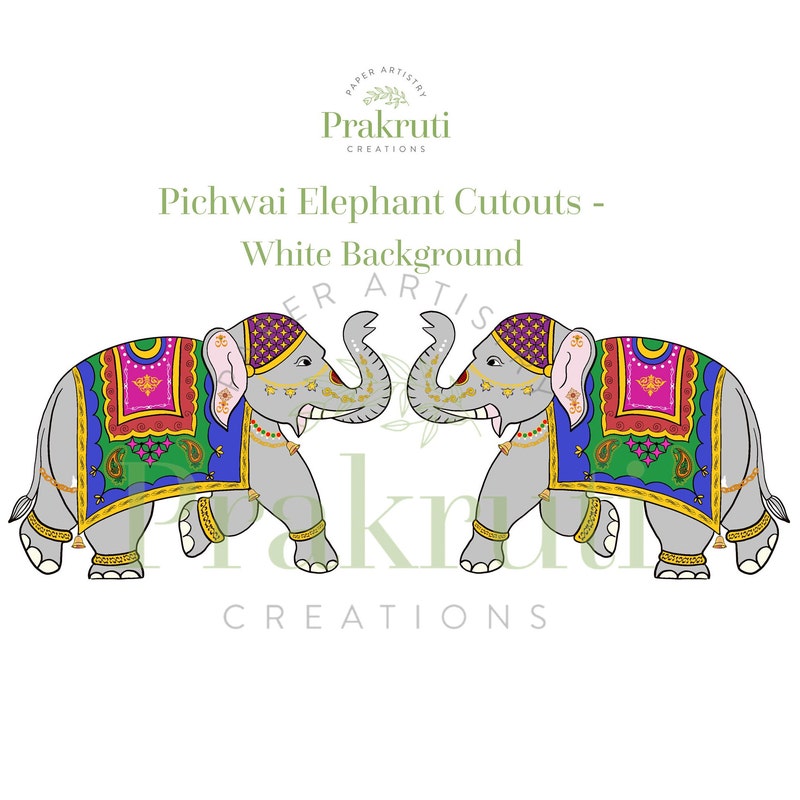 White Elephant Cutouts - Etsy