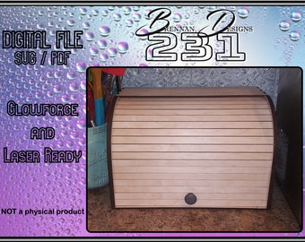 Laser Cut Bread Box File - Etsy