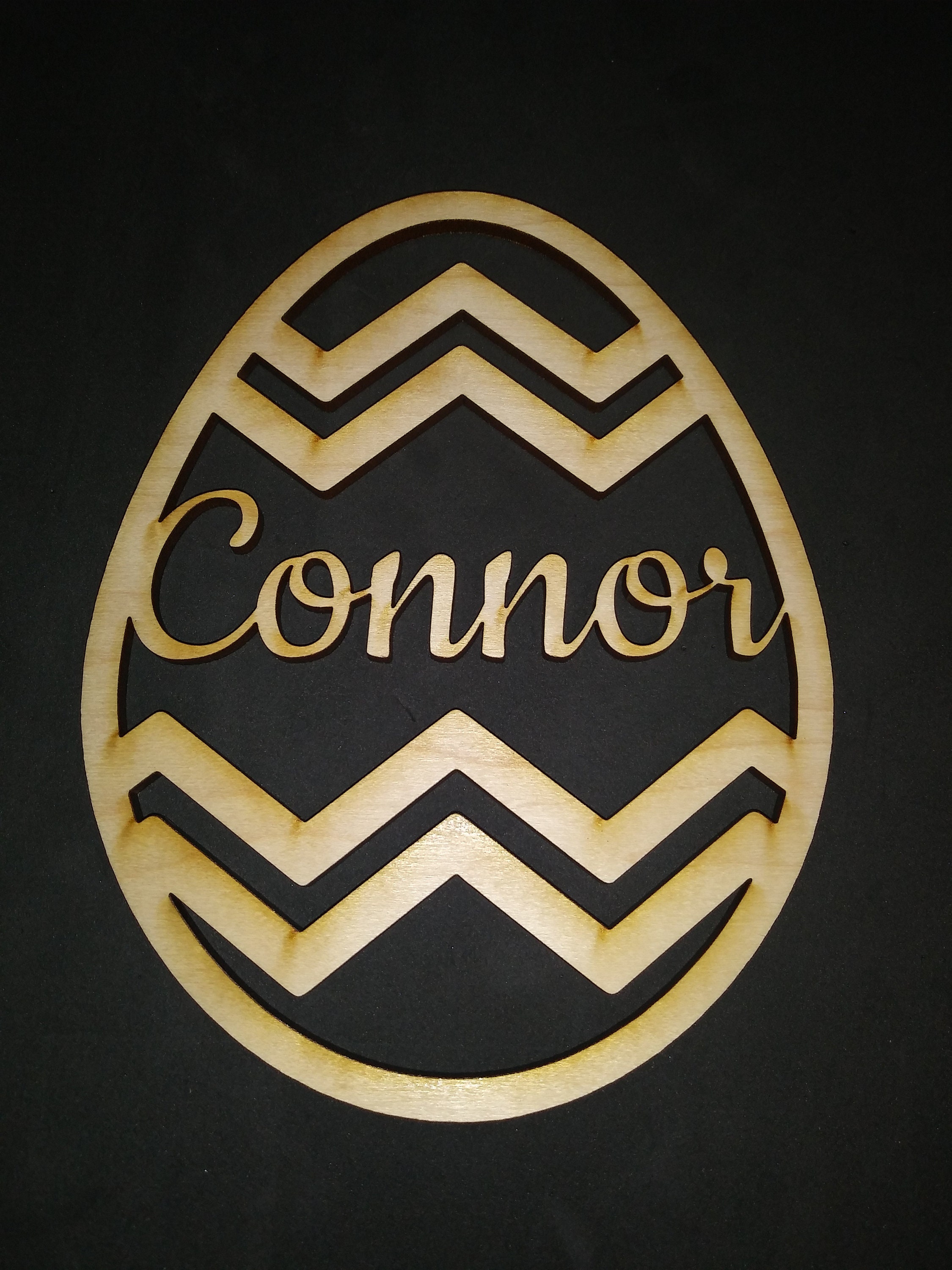6 Inch Easter Egg Name Tag SVG / PNG Laser Cut File for Glowforge - Etsy