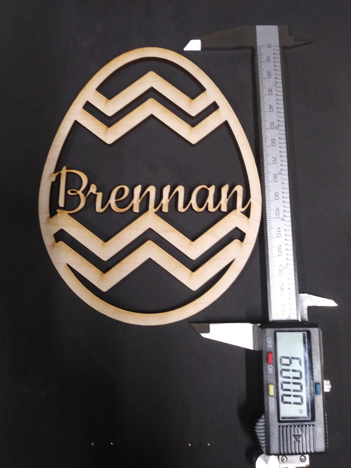 6 Inch Easter Egg Name Tag SVG / PNG Laser Cut File for | Etsy