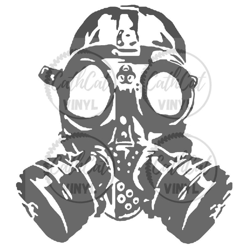 Gas Mask Svg - Etsy