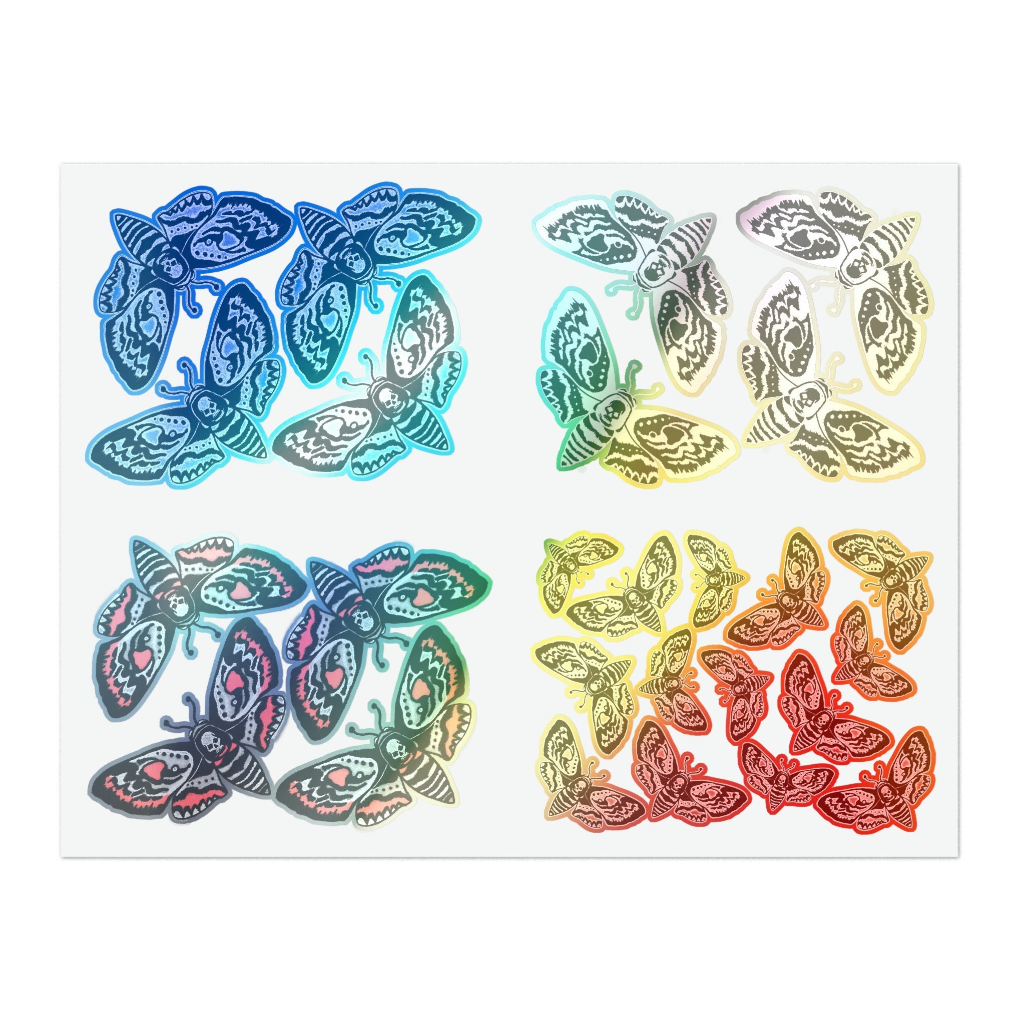 Skull Moths Sticker Sheets - Etsy