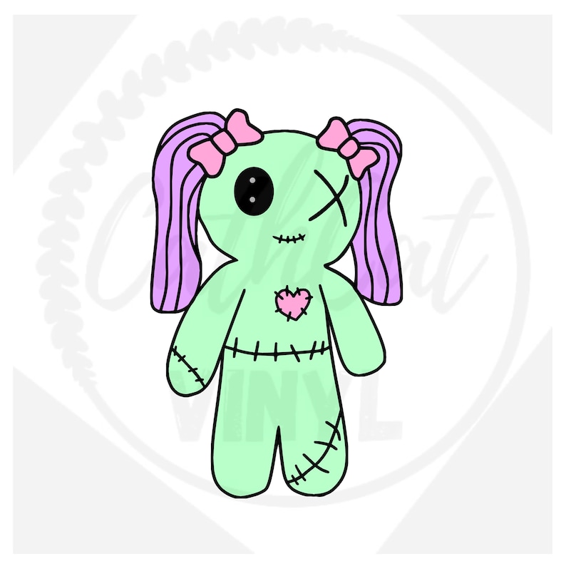 Cute Voodoo Doll Svg Png Jpeg for Vinyl Sticker Cuts, Printable and ...