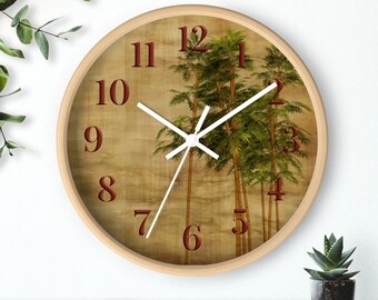 Bamboo Clock - Etsy