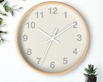 Wall Clock With Numbers | Etsy