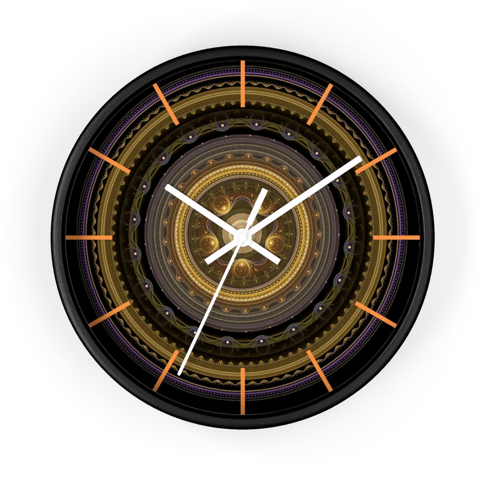 Fractal Print Analog Wall Clock Unique Wall Clock Kitchen - Etsy