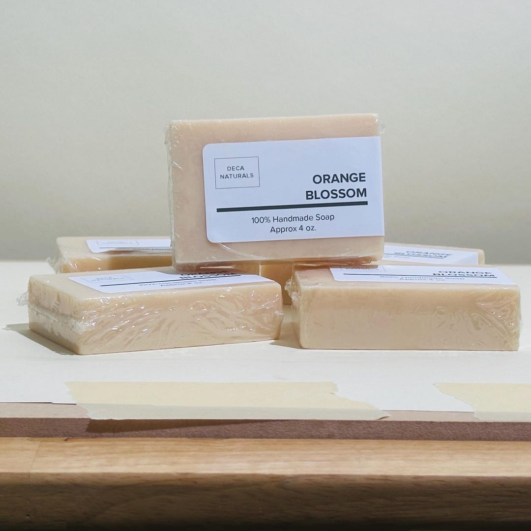 Orange Blossom Shea Butter Soap Handmade in Charleston, Soap Gift ...