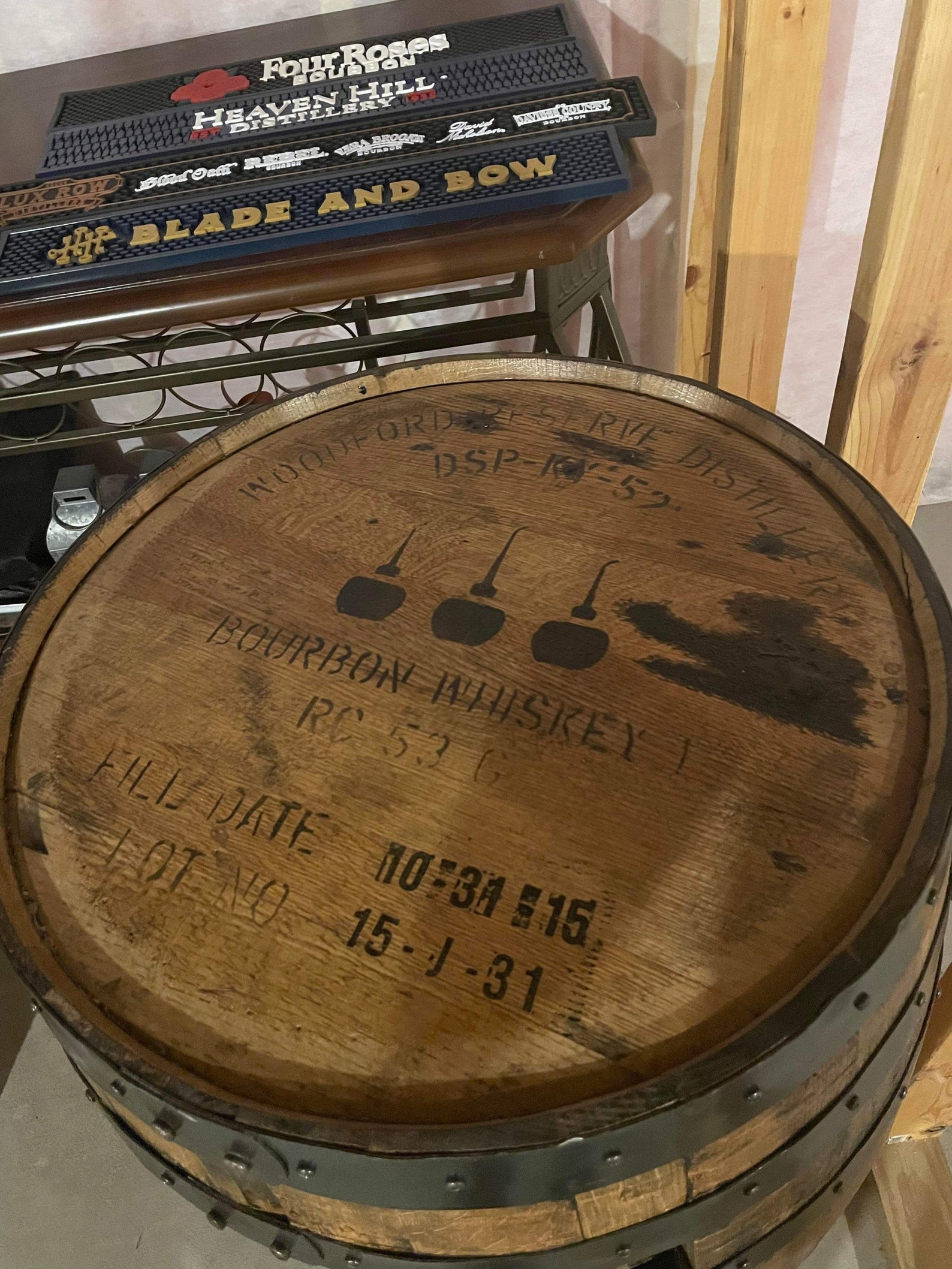 Local Pickup Only - Barrel Bar - Barrel Cabinet - Bourbon - Whiskey ...