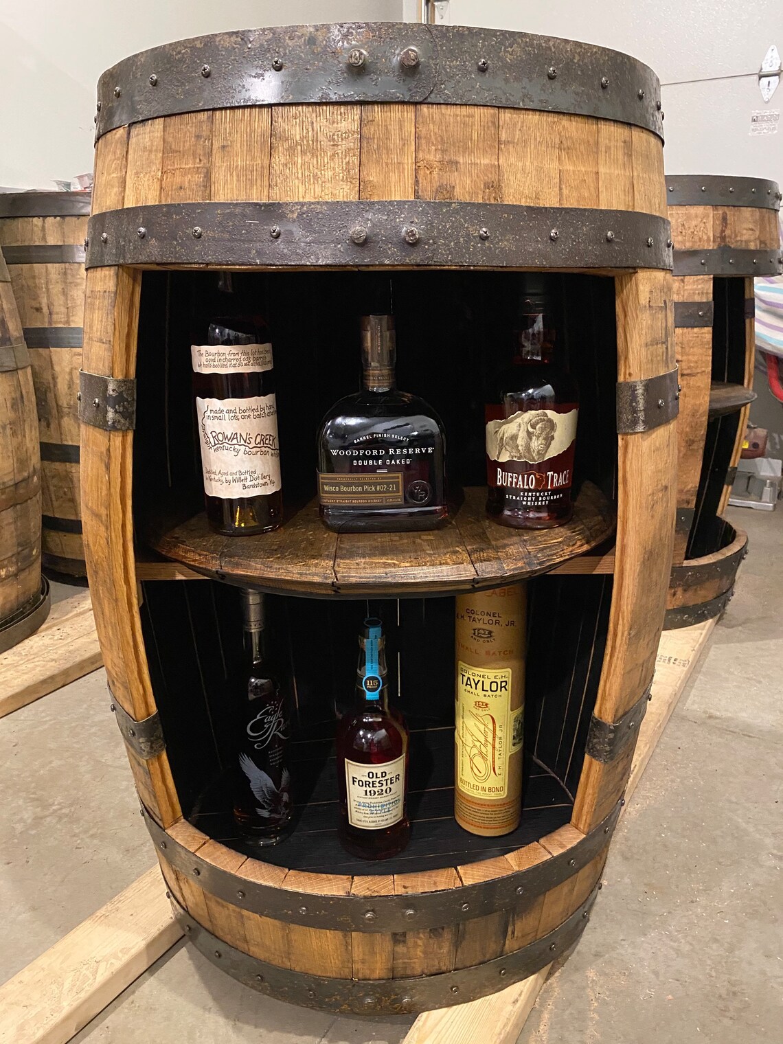Local Pickup Only - Barrel Bar - Barrel Cabinet - Bourbon - Whiskey ...
