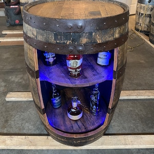 Local Pickup Only - Barrel Bar - Barrel Cabinet - Bourbon - Whiskey ...