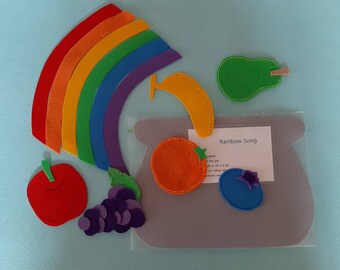 Rainbow Stew Felt - Etsy