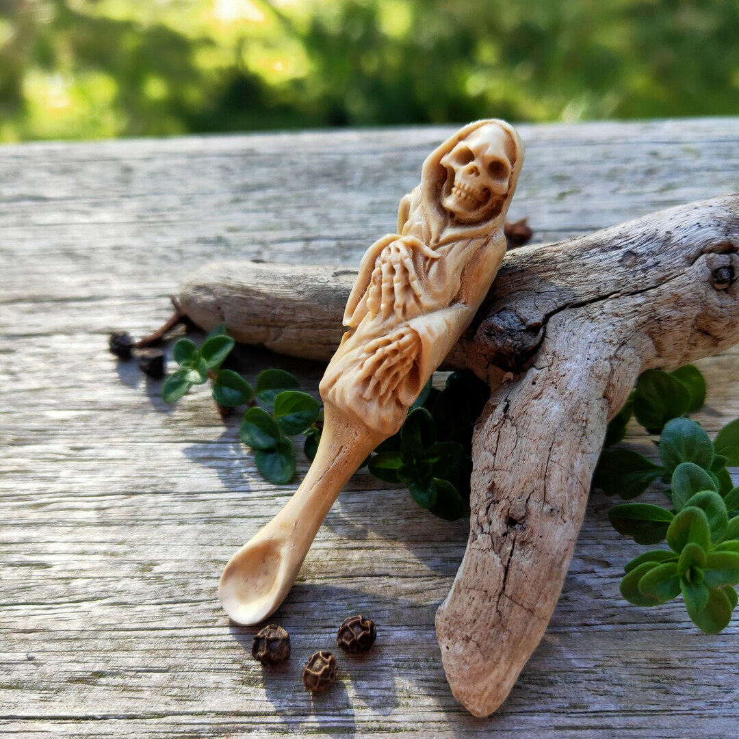 Mini Death Condiment Spoon | Tiny Spice Spoon | Day of the Dead - Etsy