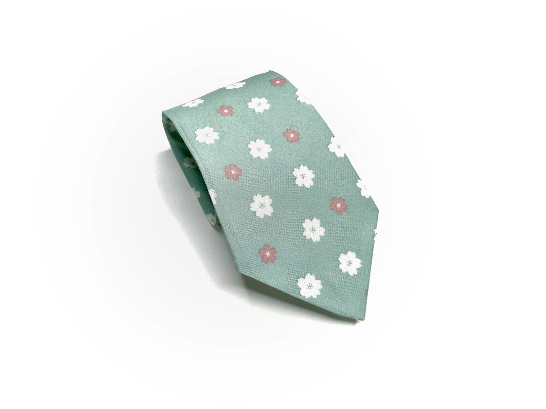 Sakura Japanese Necktie, Cherry Blossom Kimono Japanese Tie - Japanese ...