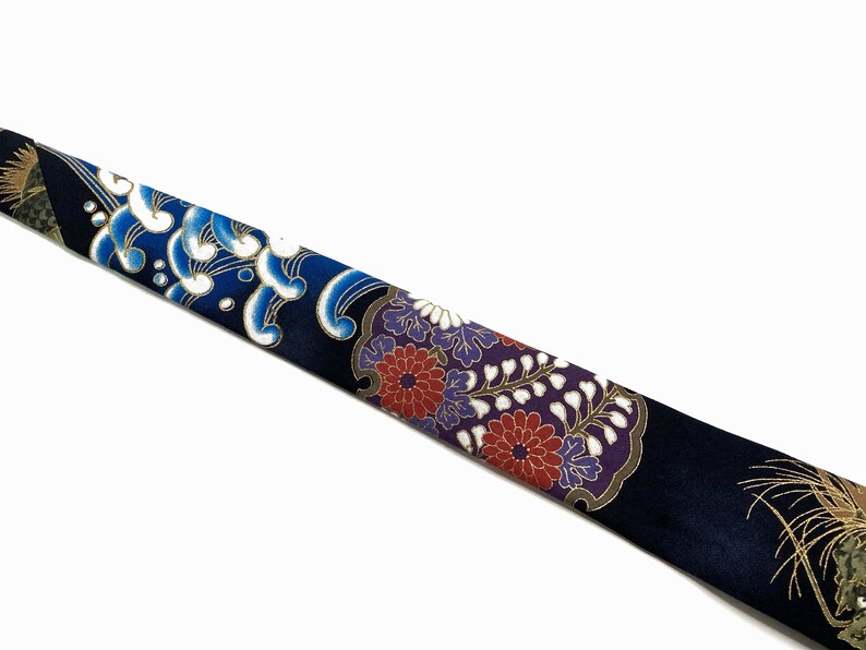 Yakuza Dragon and Ukiyo-e Japanese Wave Kimono Japanese Necktie ...