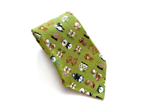 Shiba Inu and Dango Japanese Necktie Japanese Handmade - Etsy