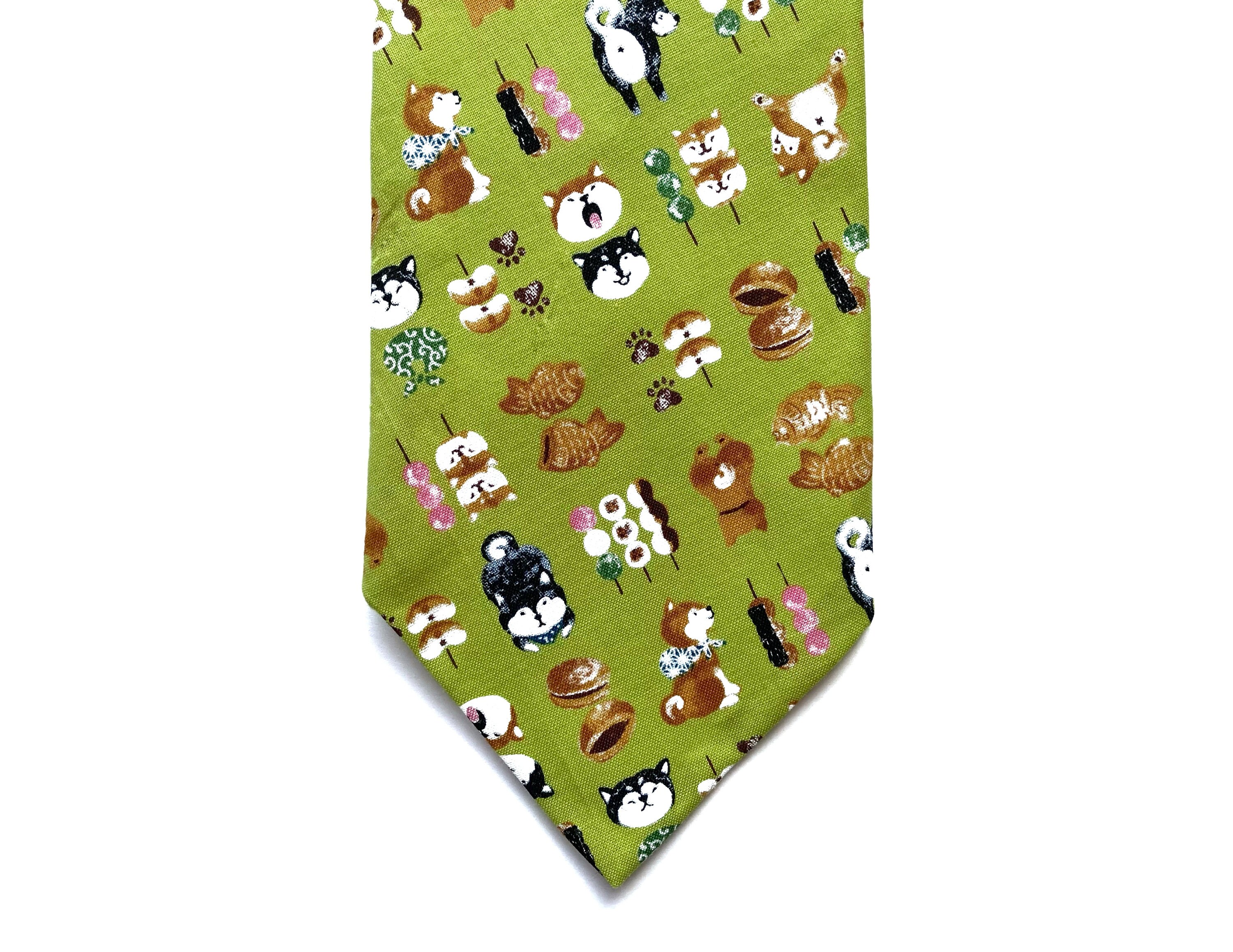 Shiba Inu and Dango Japanese Necktie Japanese Handmade - Etsy