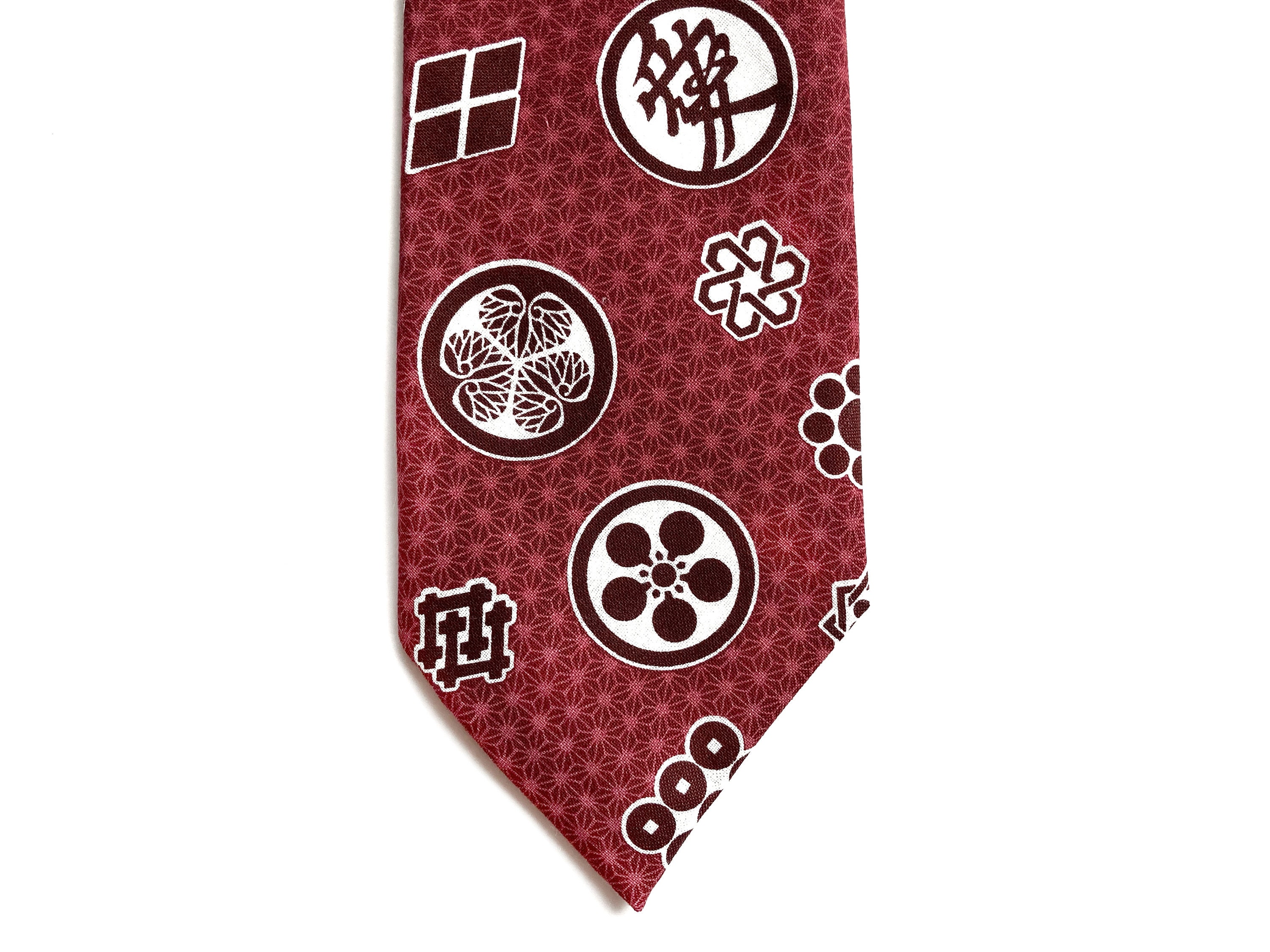Japanese Kanji Kimono Necktie Japanese Handmade Birthday Christmas Gift ...