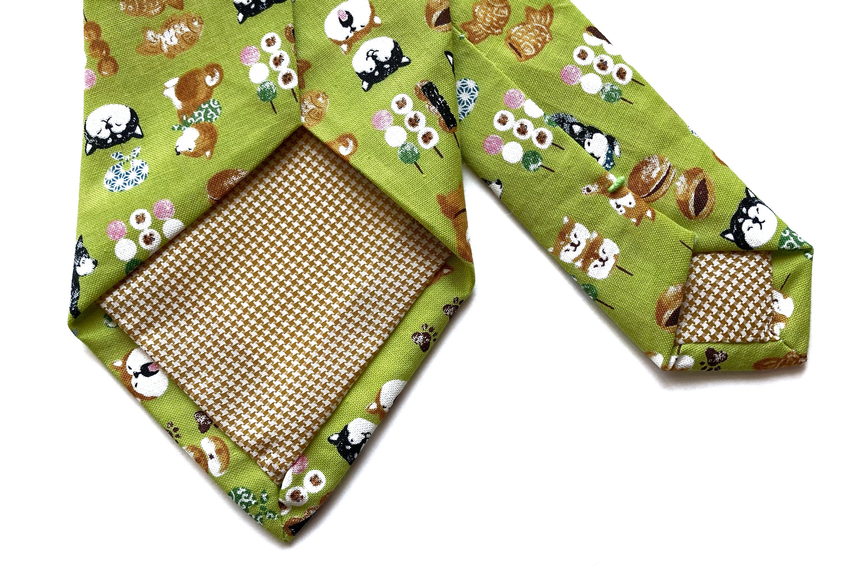 Shiba Inu and Dango Japanese Necktie Japanese Handmade - Etsy