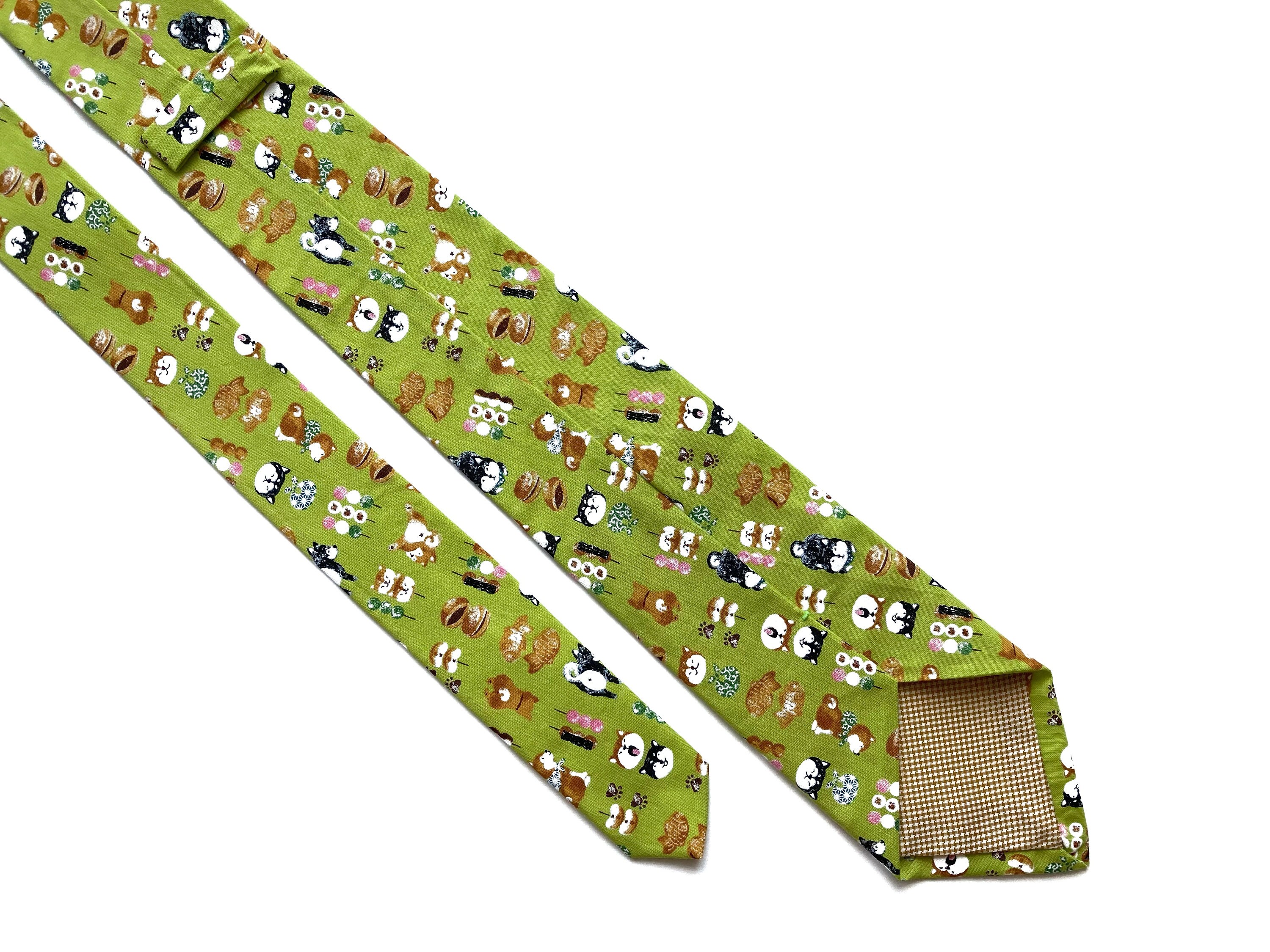 Shiba Inu and Dango Japanese Necktie Japanese Handmade - Etsy