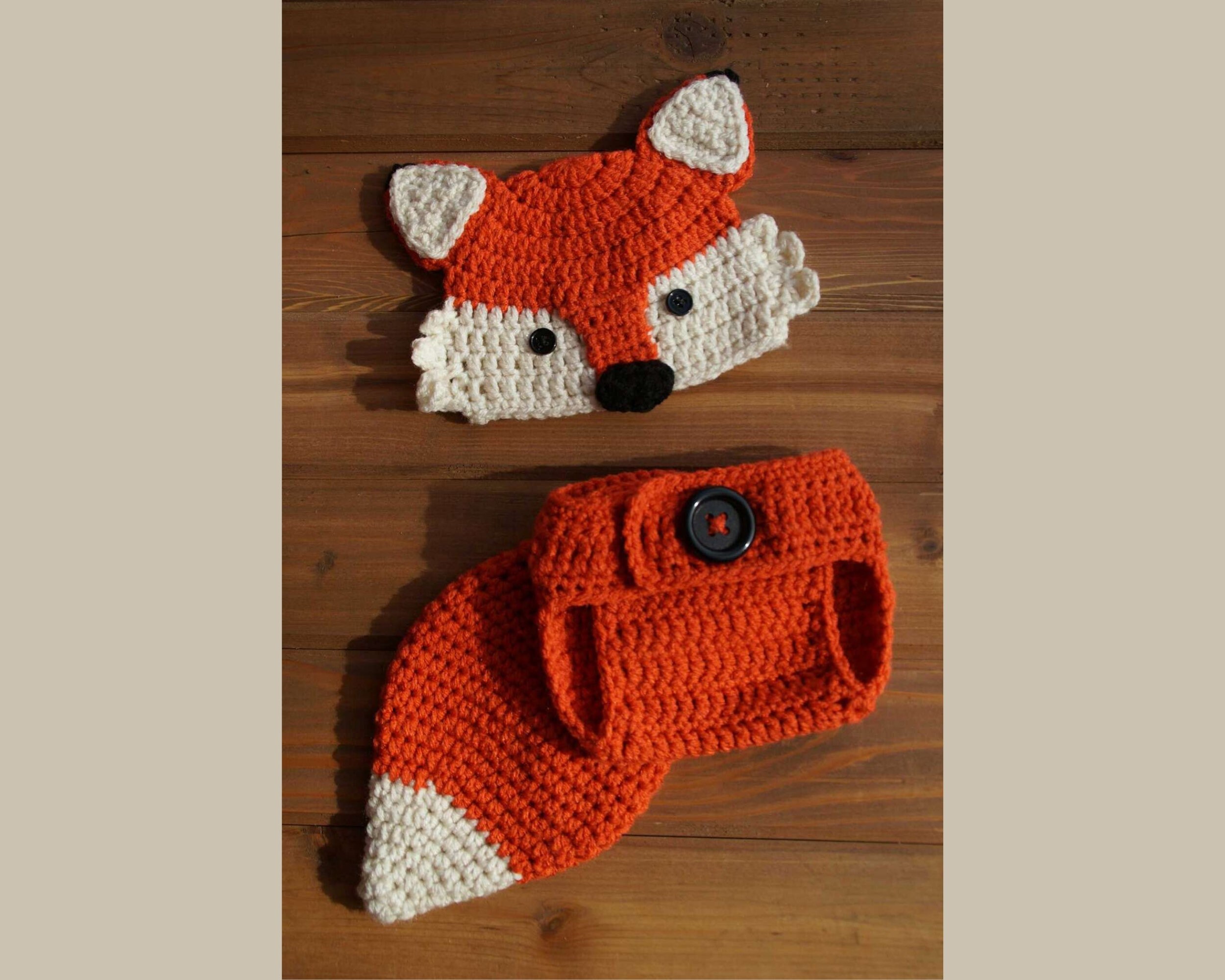 Fox Baby Outfit Newborn Photo Props Baby Fox Fox Hat Baby - Etsy