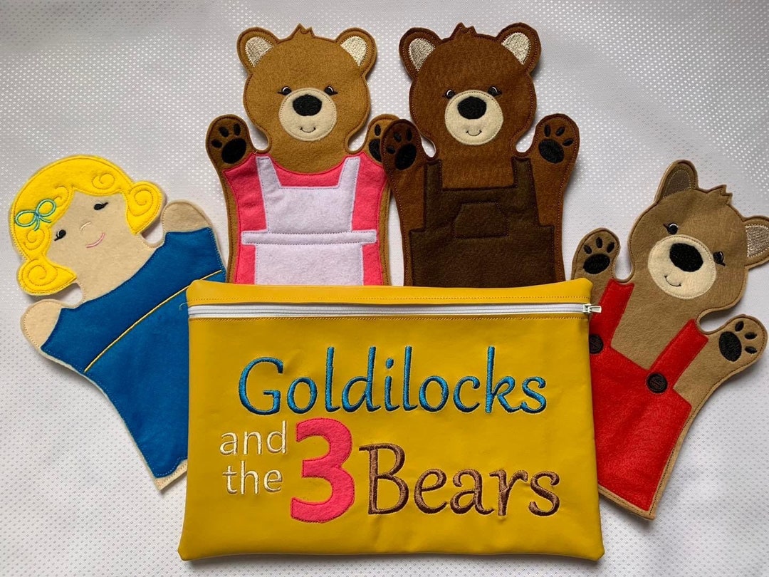 Goldilocks and the 3 Bears Finger Puppet Sets - Etsy Australia