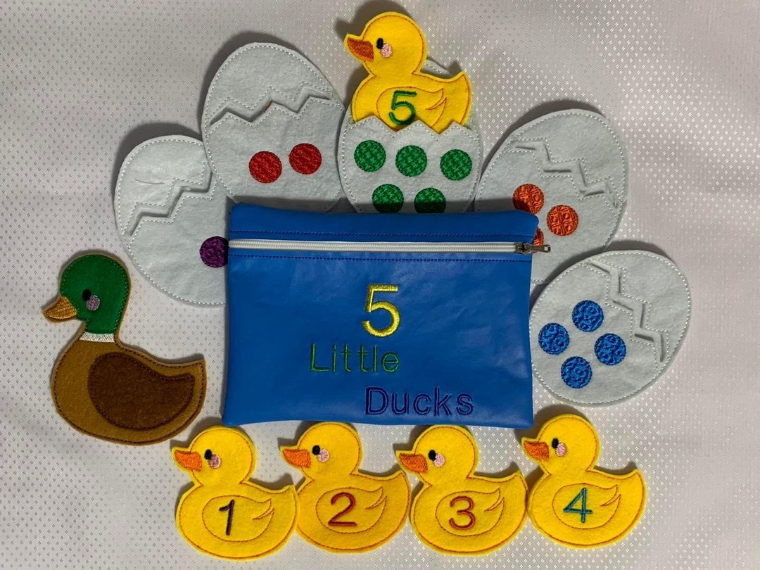 5 Little Ducks Finger Puppet Sets - Etsy