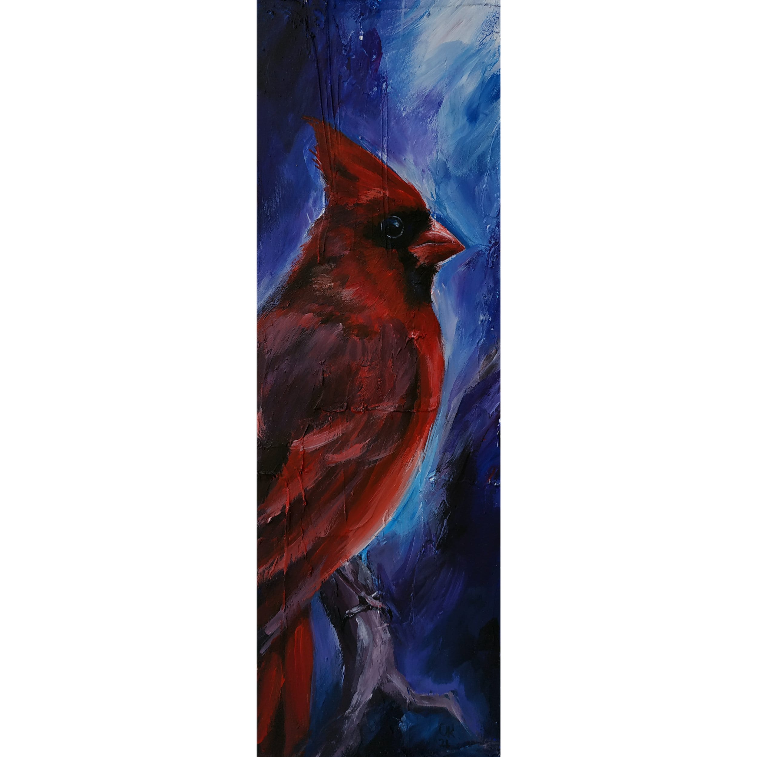 Art & Collectibles Painting Red Cardinal Art Red Cardinal Painting ...