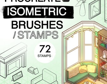 Isometric Procreate Stamps Aesthetic Expansion Edition fairycore ...
