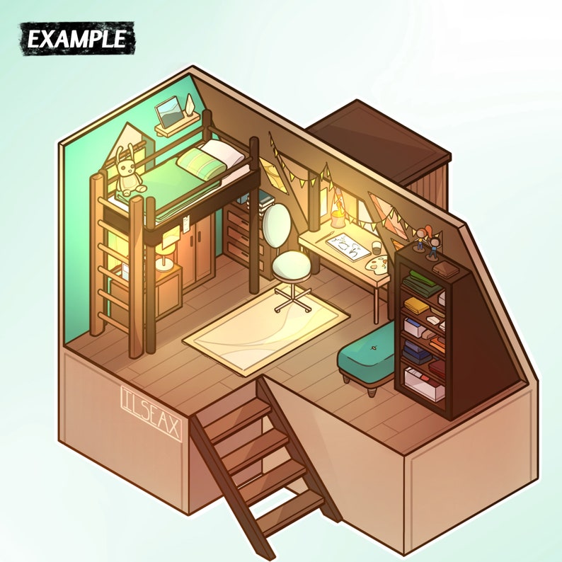 Isometric Procreate Stamps || Expansion Edition || Brushes, Samples ...