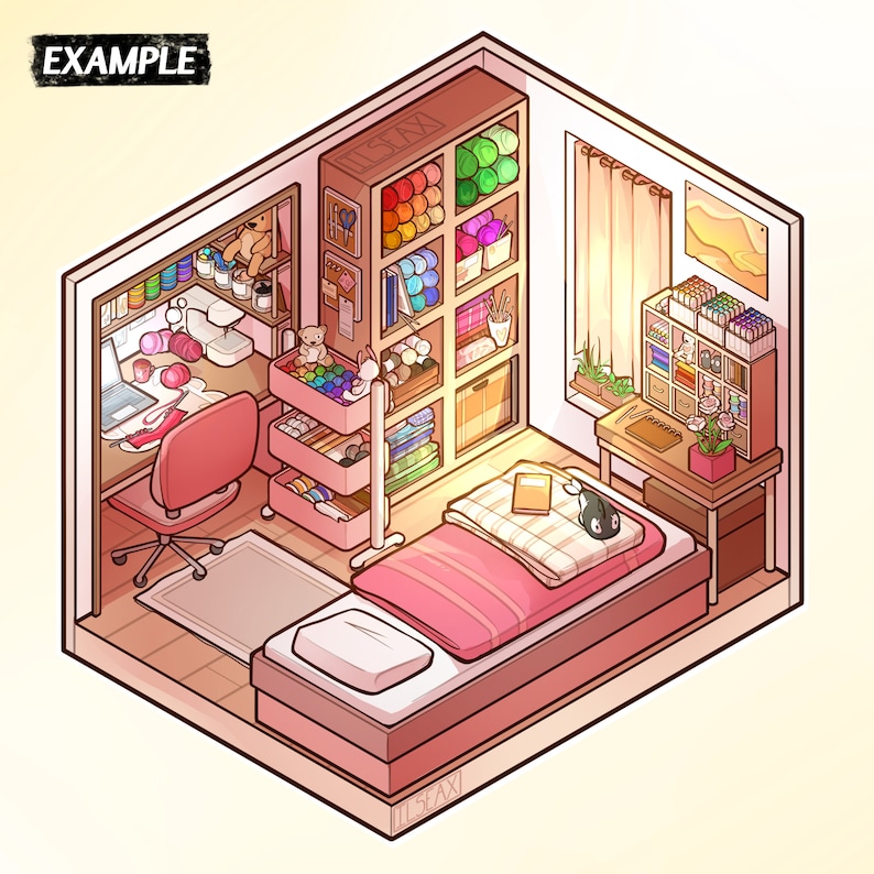 Isometric Procreate Stamps || Crafts Expansion Edition || Brushes ...