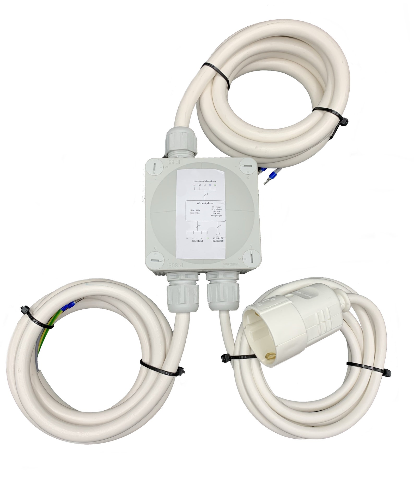 Kitchen Connection Box 2 M Kitchen Connection Distributor 3-fold for ...