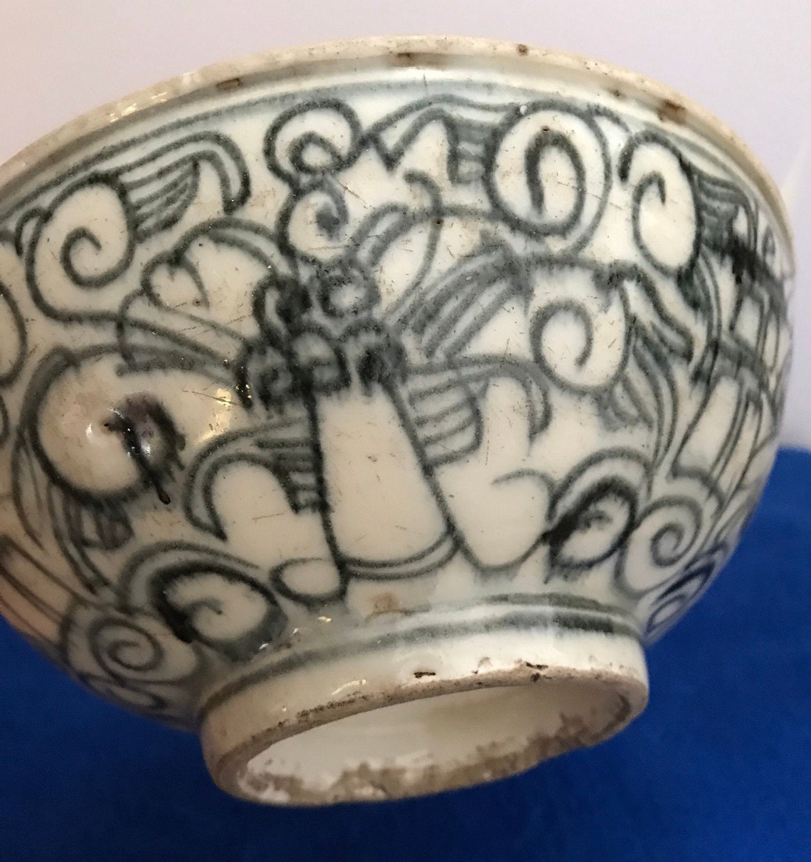 Vintage Antique Chinese Rice Soup Bowl Very Rare and Unique - Etsy Canada