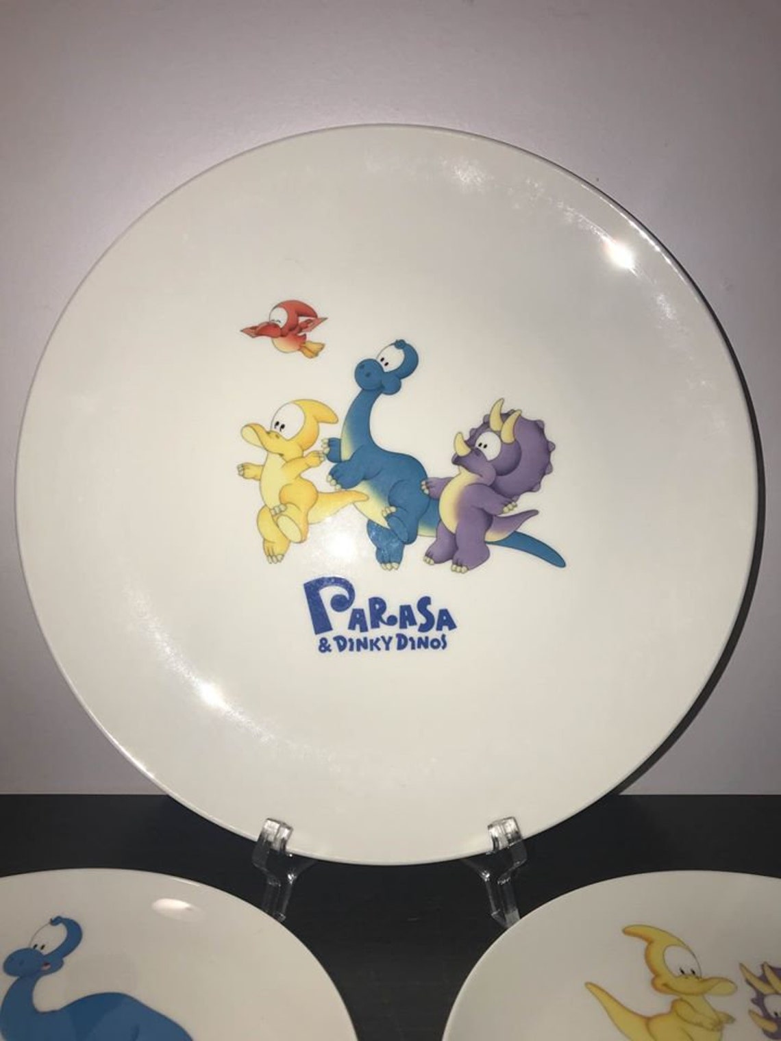 New Parasa & Dinky Dinos Dinner Plates Set Collected Since 1993 Japan ...