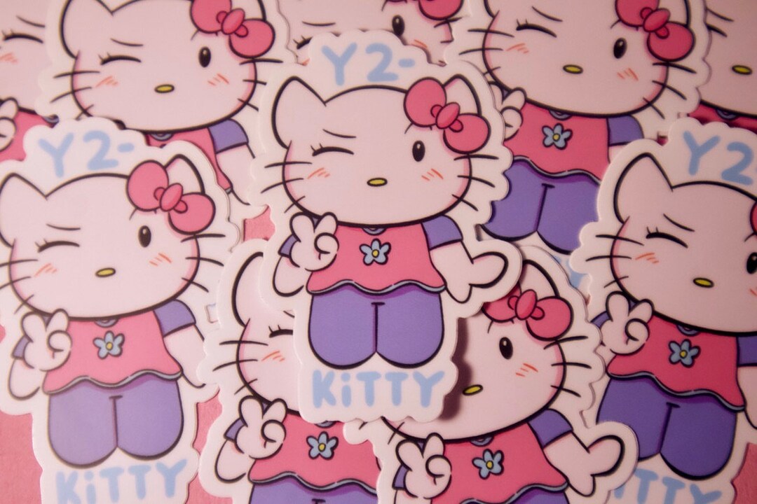Y2-kitty hello Kitty Sticker - Etsy