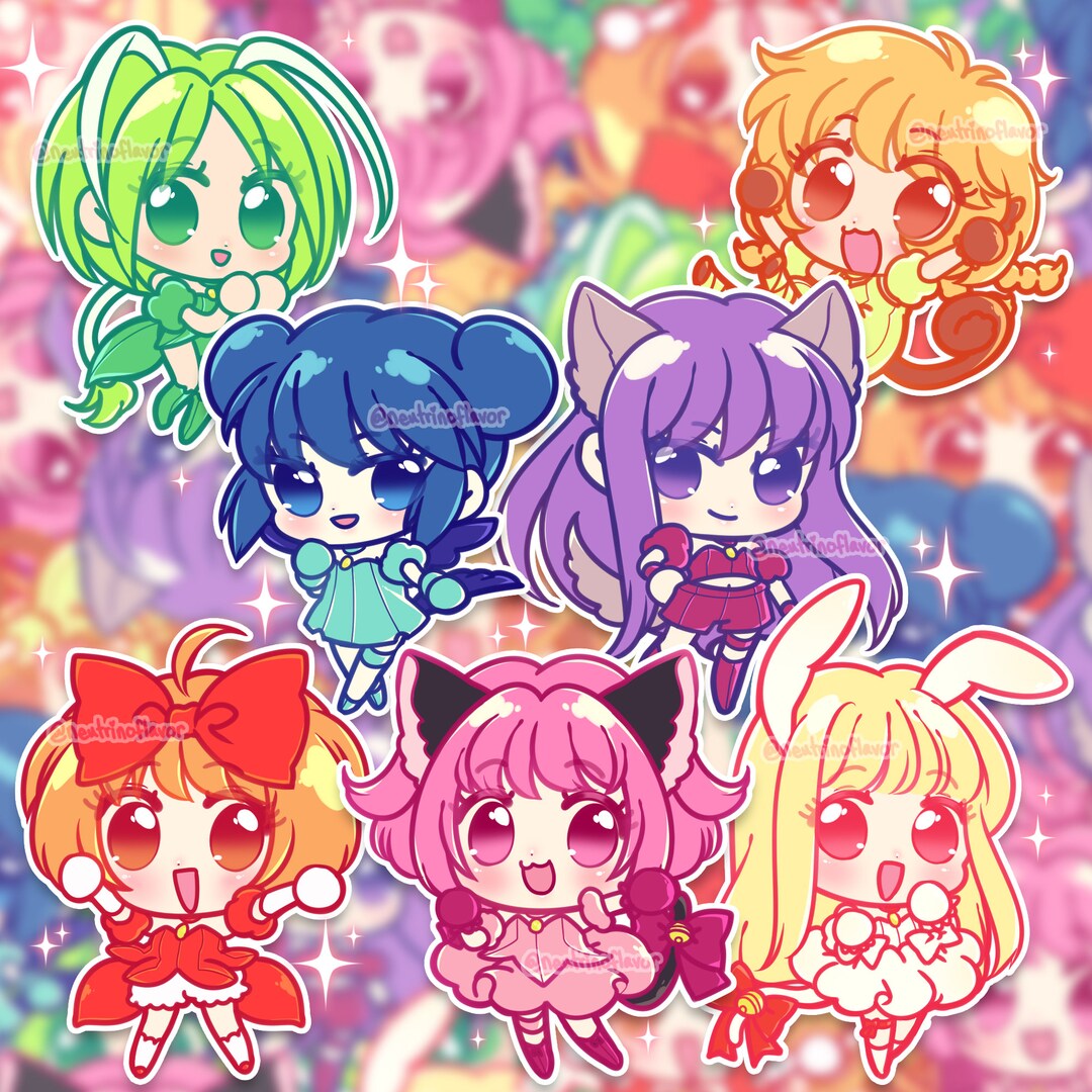 Mew Mew Power - Chibi Holographic Stickers - Etsy
