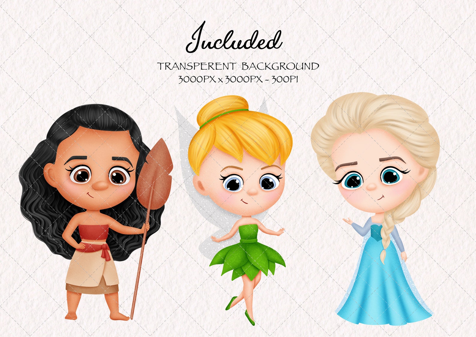 Cute Princess PNG, Baby Princess Clipart, Instant Download 300 Dpi - Etsy