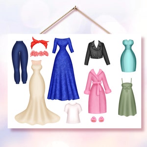 Paper Dolls With Clothes | Printable DIY Activities | Dress up Doll ...