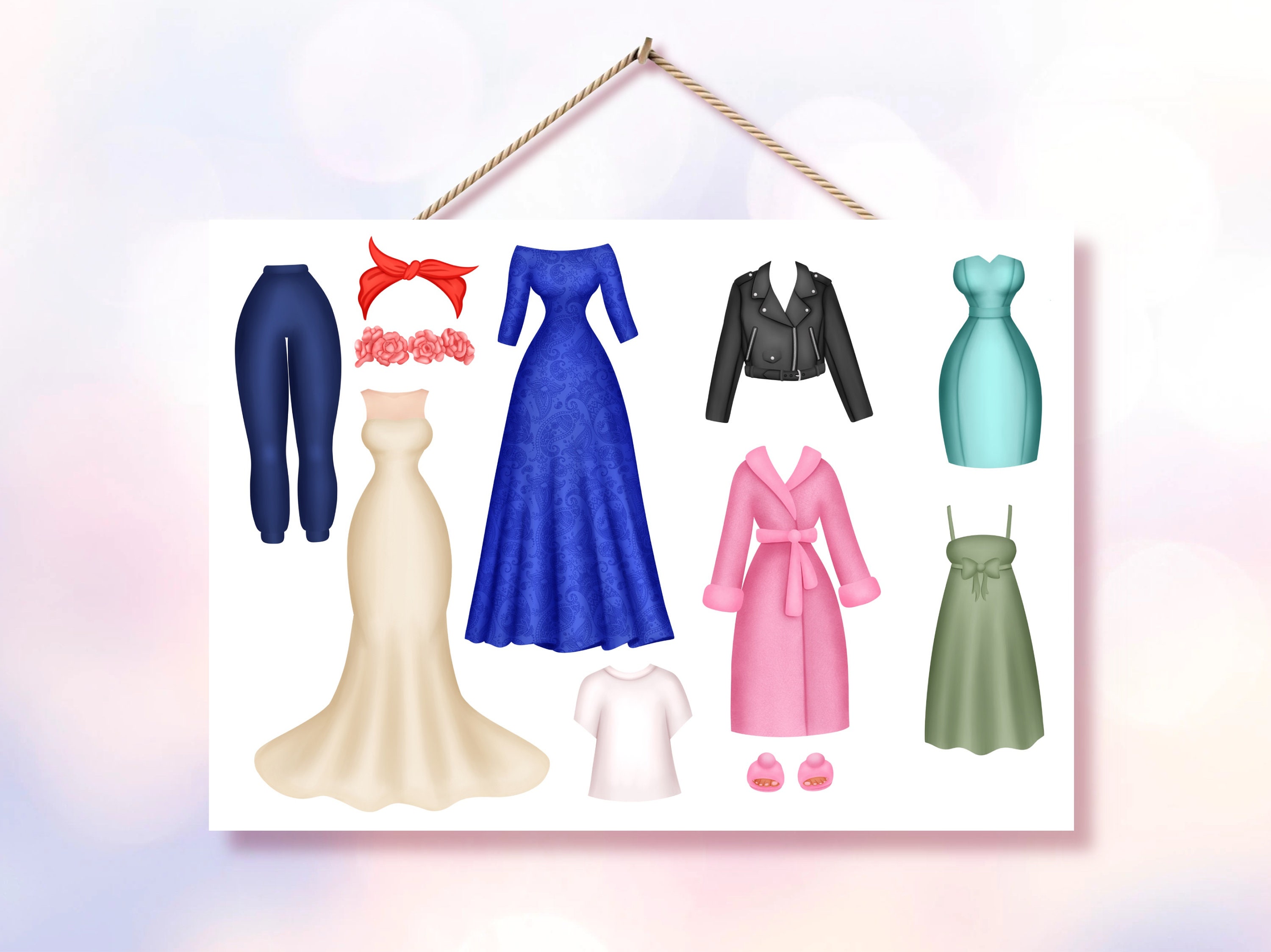 Paper Dolls With Clothes Printable DIY Activities Dress up Doll Paper ...