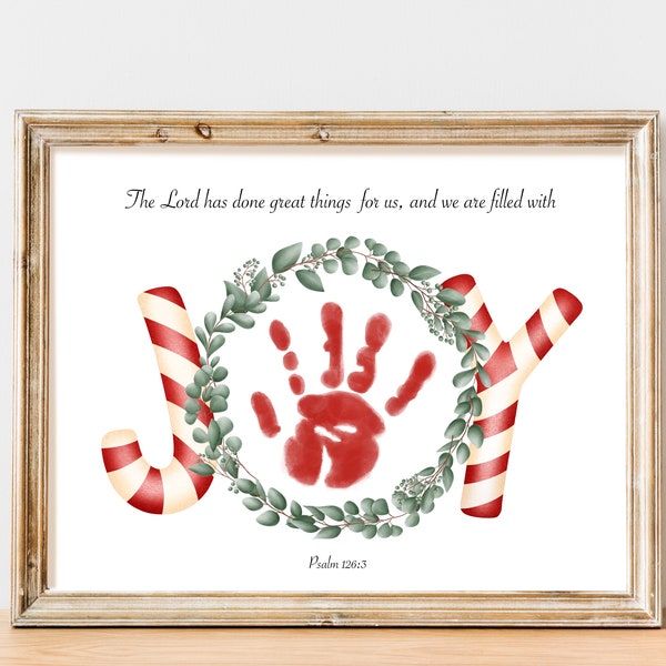 Handprint Art Christmas - Etsy