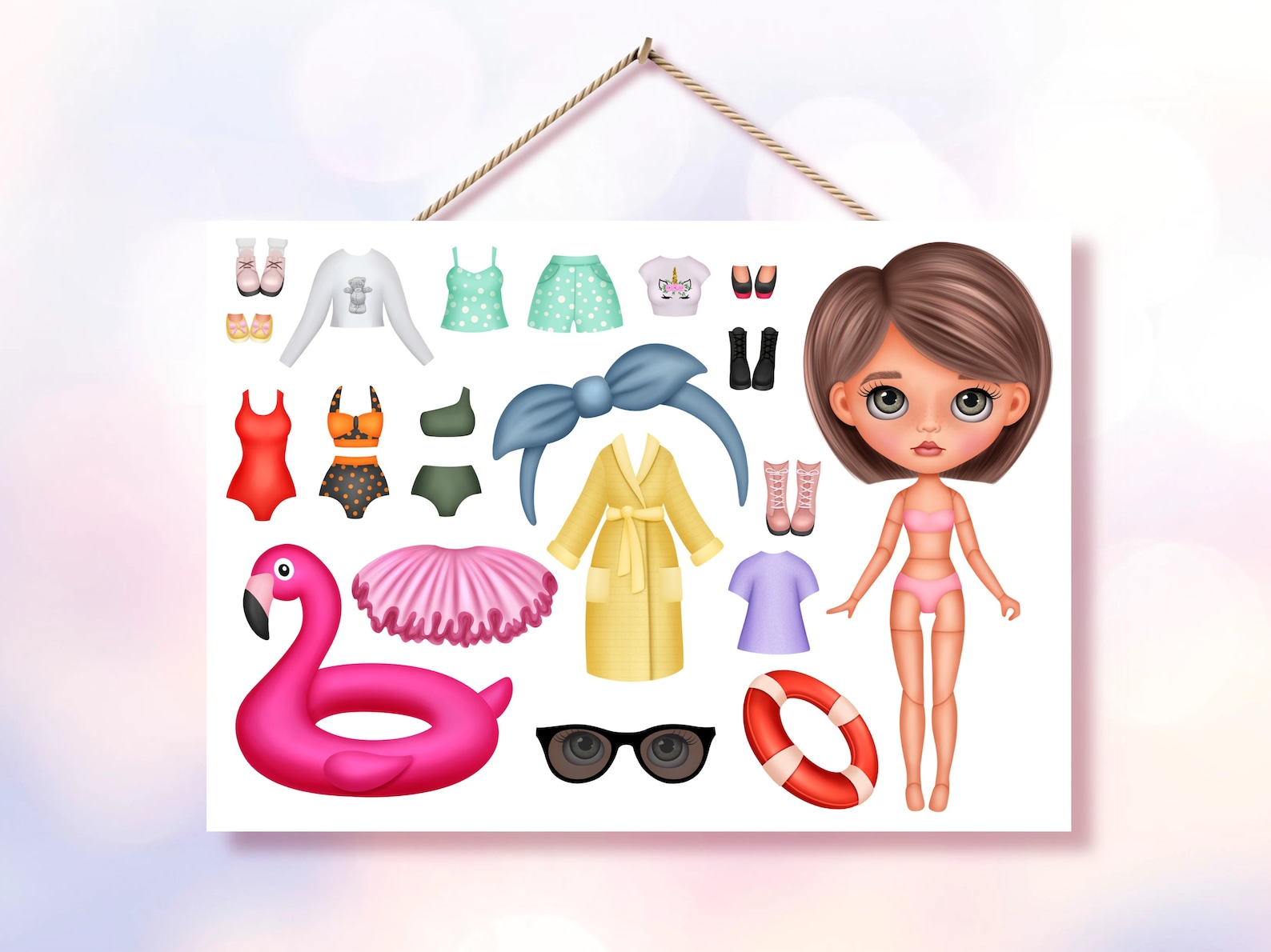 Paper Doll Blythe Printable Activity Craft Paper Outfits Digital PDF Instant Download - Etsy