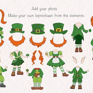 St Patrick's Day, Add Your Own Photo, Leprechaun Yourself Face Photo - Etsy