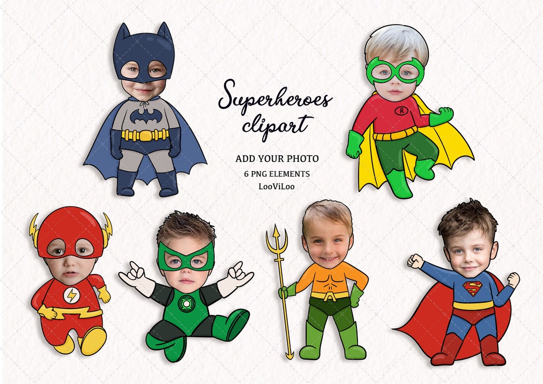Craft for Kids, Superhero Yourself DIY, Add Your Own Photo, Decor ...