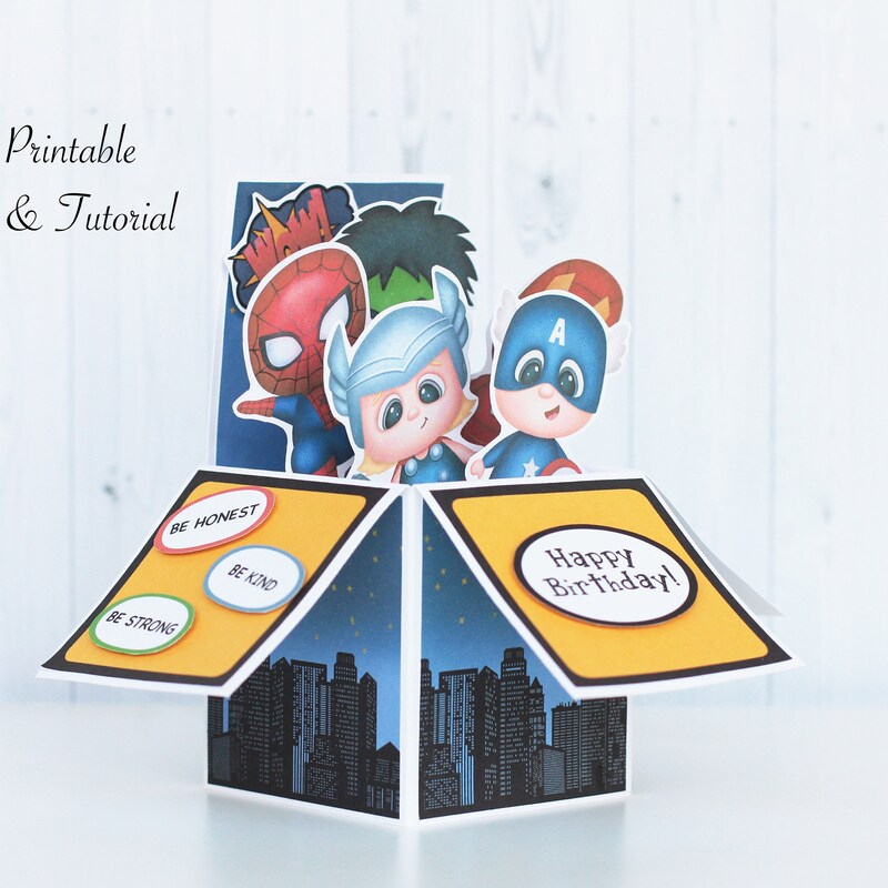 Superhero Cards - Etsy