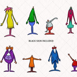 Whoville Characters, Add Your Own Photo, Christmas Decoration - Etsy