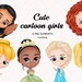 Cute Princess PNG, Baby Princess Clipart, Instant Download 300 Dpi - Etsy